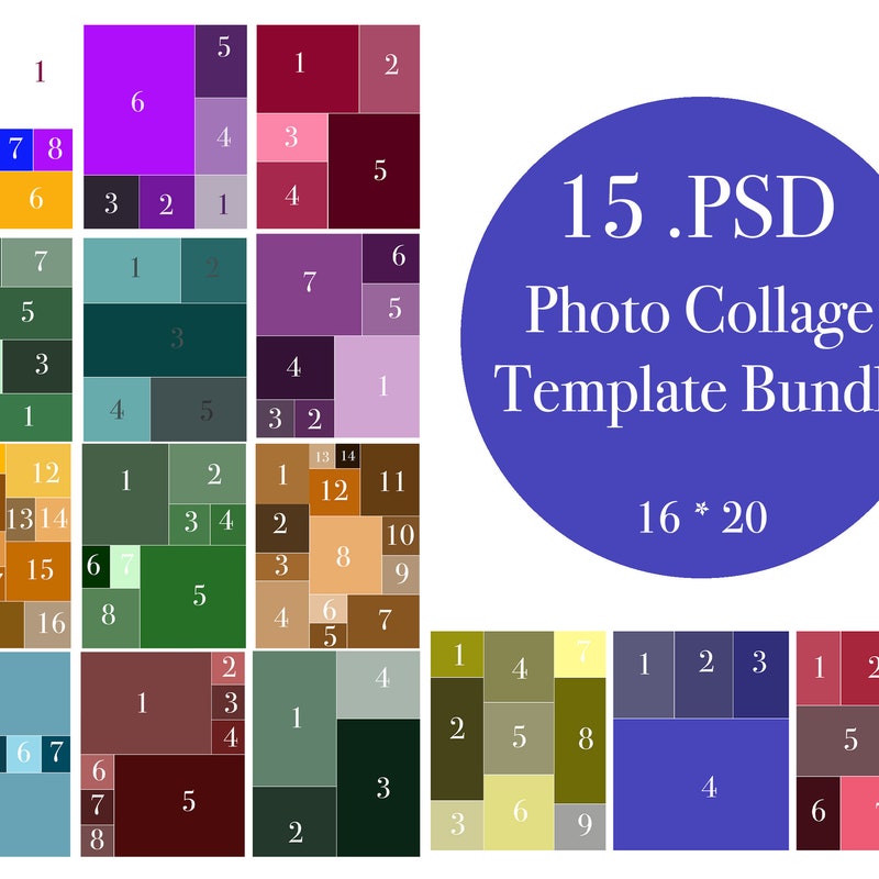 Collage Template - Etsy