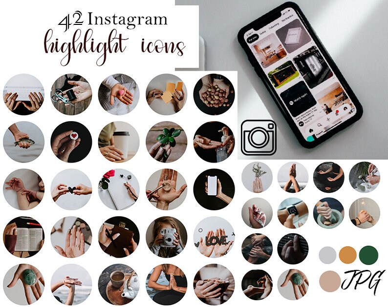 42 Instagram Highlight Cover Icons Instagram Stories | Etsy