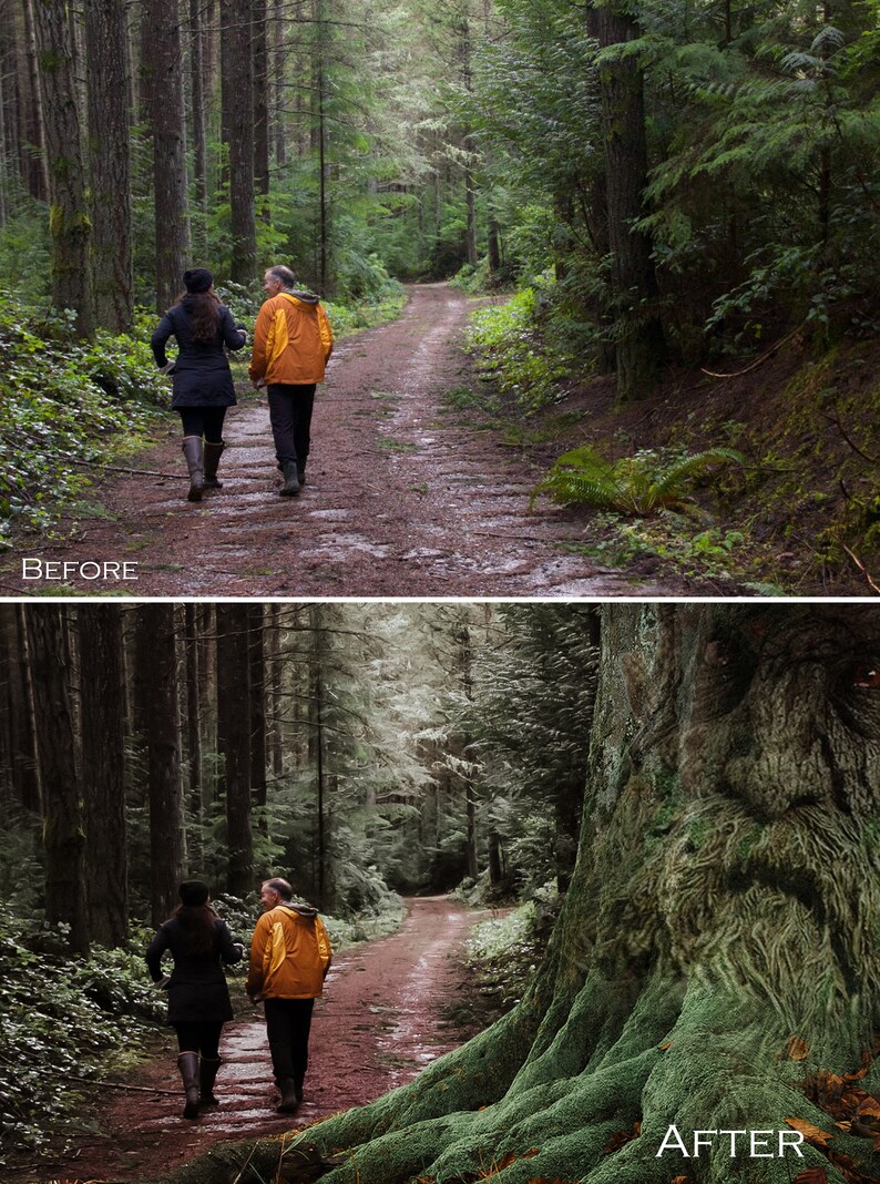 20 Screaming Trees Branches Halloween Overlays Spook Tree - Etsy