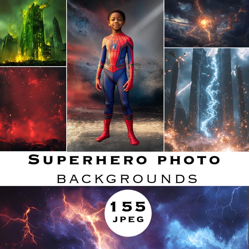 Super Hero Backdrop Printed - Etsy