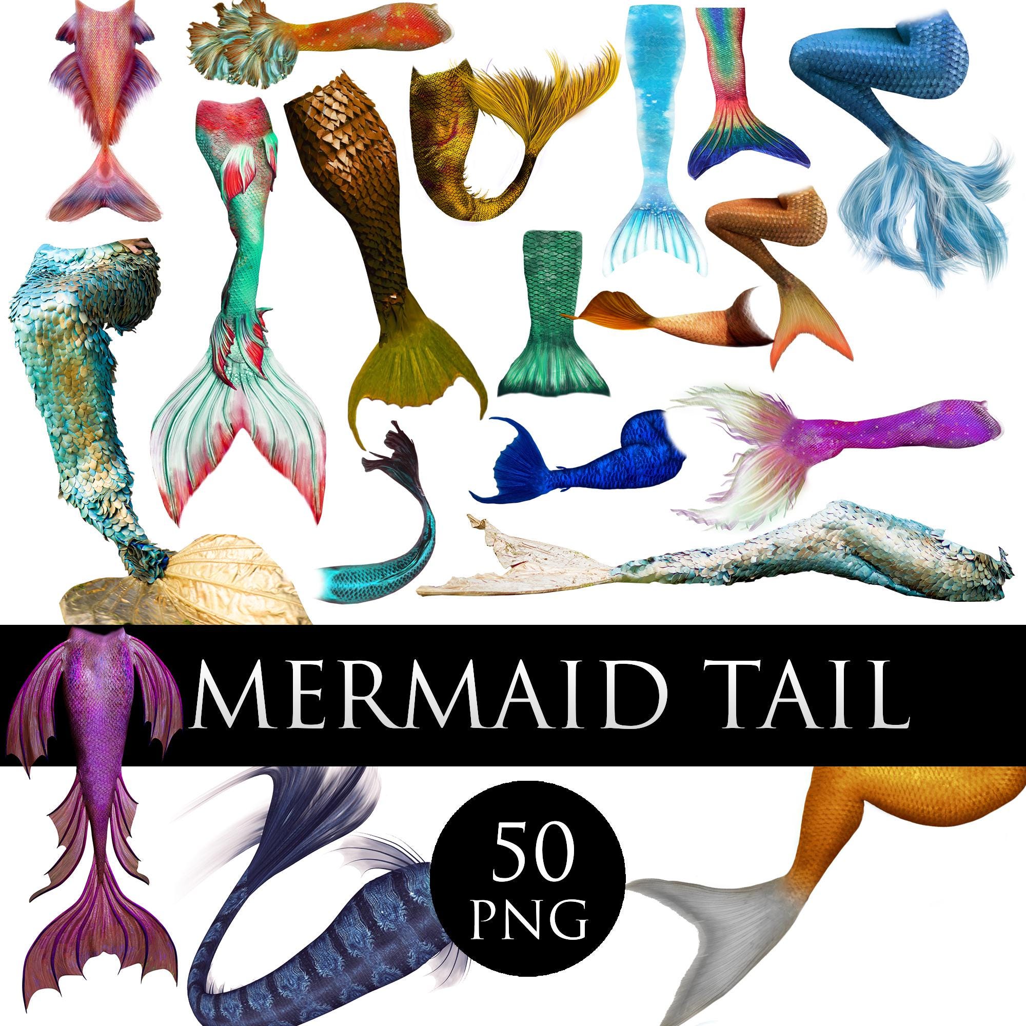 Mermaid Tail Photo Overlay: Fantasy Photography, Mermaid Tail Clipart ...