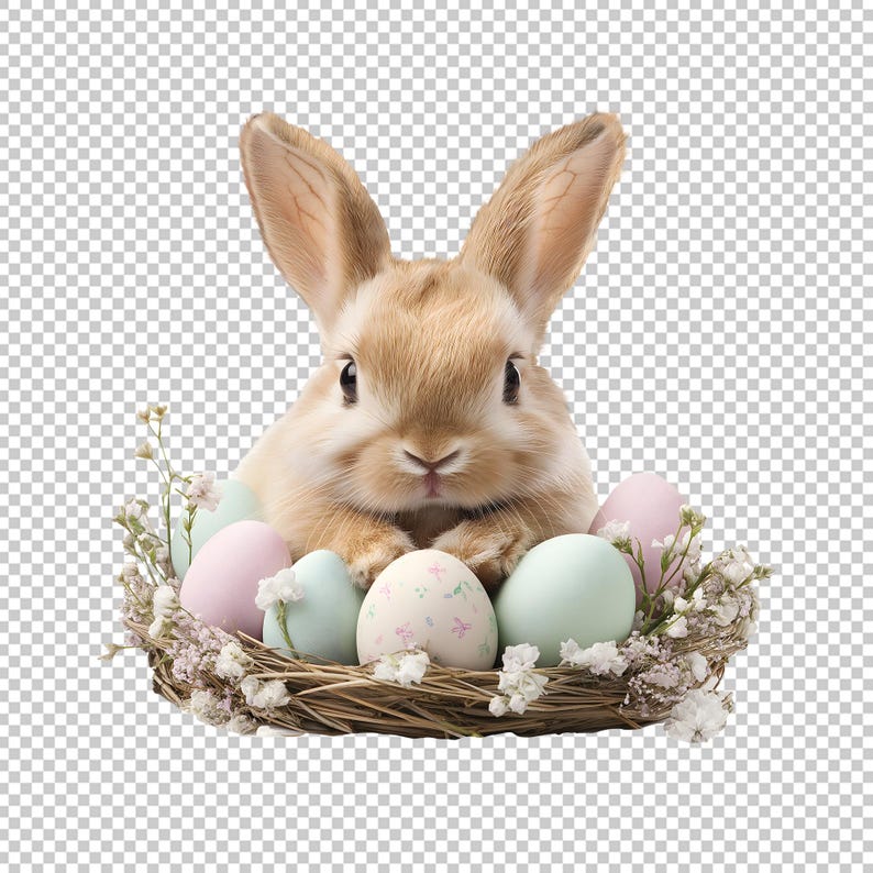 Easter Bunnies, Easter Overlays, Photoshop Overlay, Bunny Overlays ...