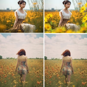 Wildflower Overlays, Flower Overlays, Flowering Fields for Photo ...
