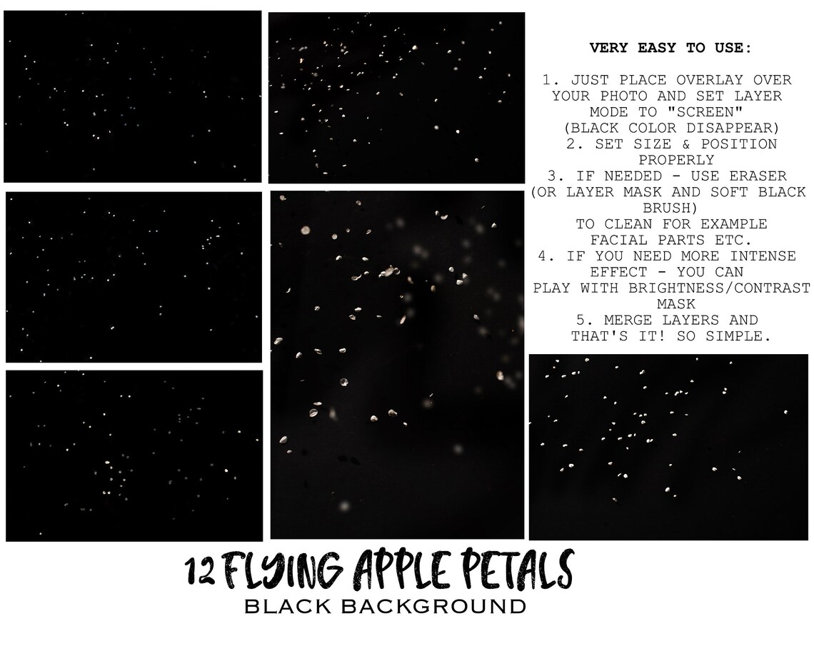 Apple Blossom Overlays Spring Overlays Blooming Spring - Etsy