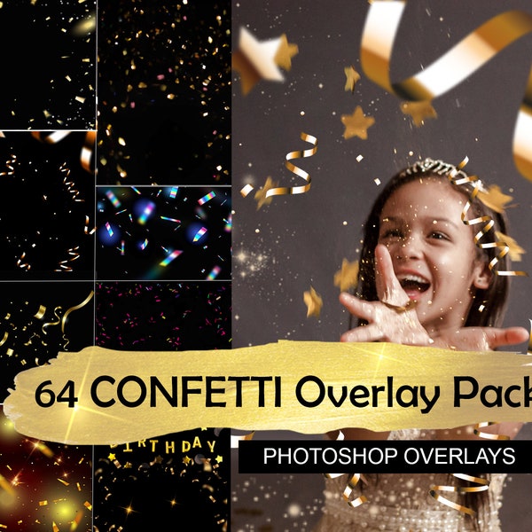 Png Confetti Overlays - Etsy