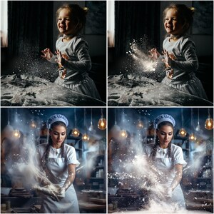 Christmas Baking Powder Dust Overlays: Flour Photography Effects (PNG ...