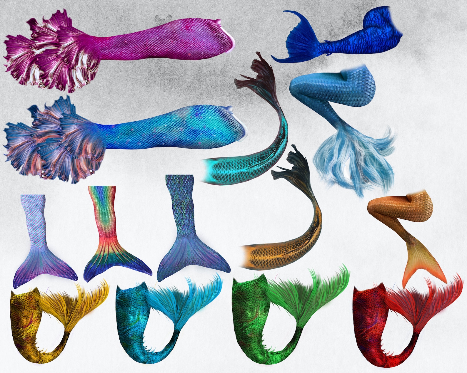 Mermaid Tail Png Mermaid Tail Clipart Mermaid Tail Overlays - Etsy