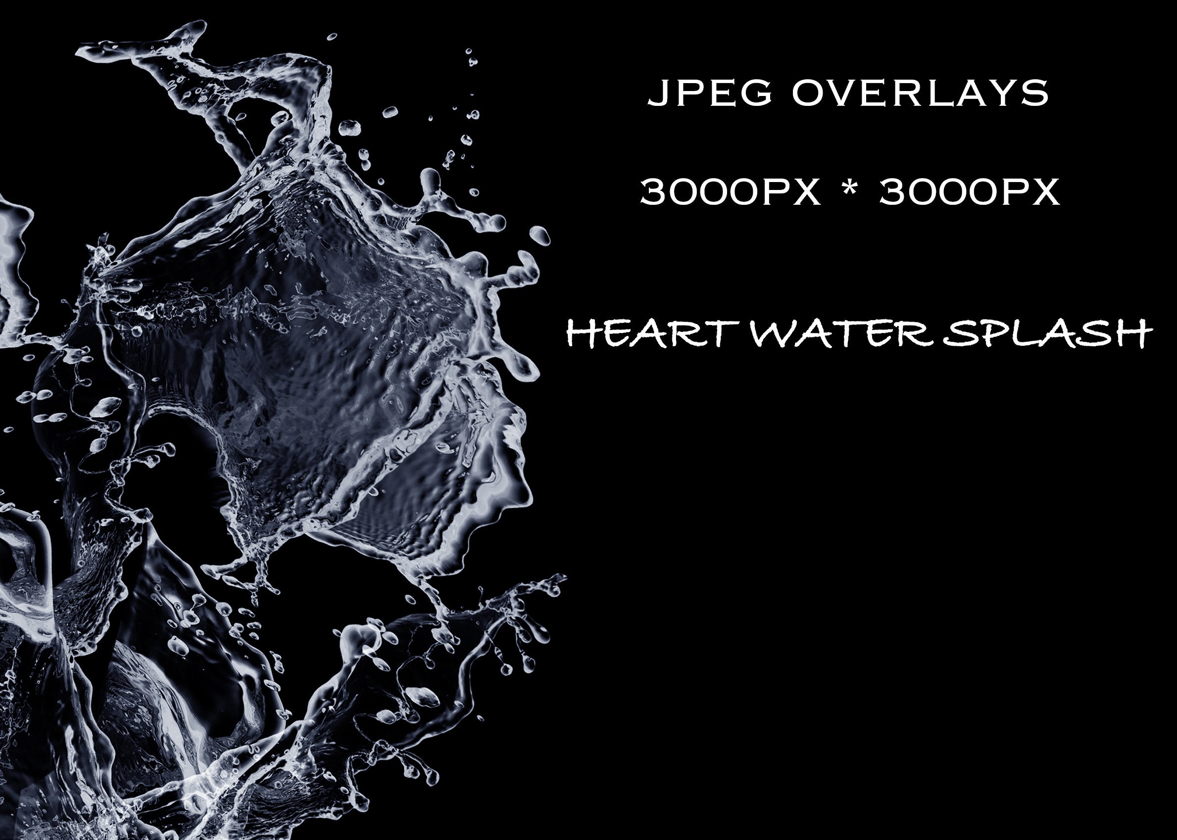Water Splash Overlays Splash Png Water Splash Png Water - Etsy