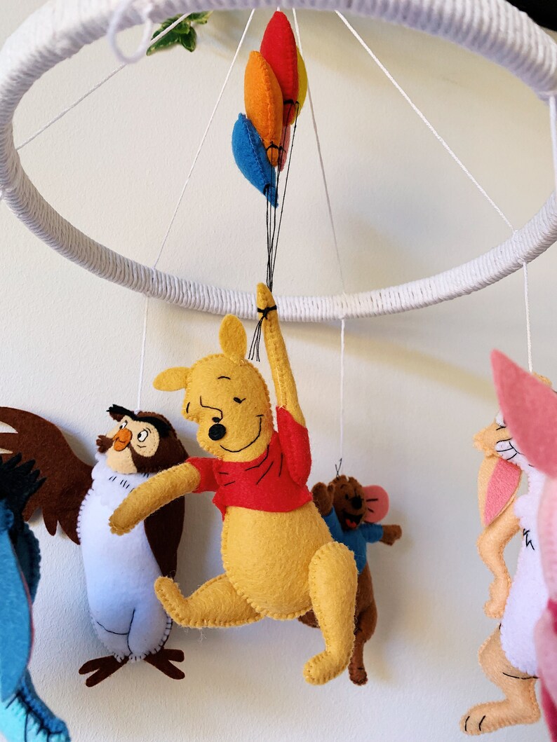 Baby Mobile Winnie the Pooh Tigger Eeyore Rabbit Roo Piglet - Etsy
