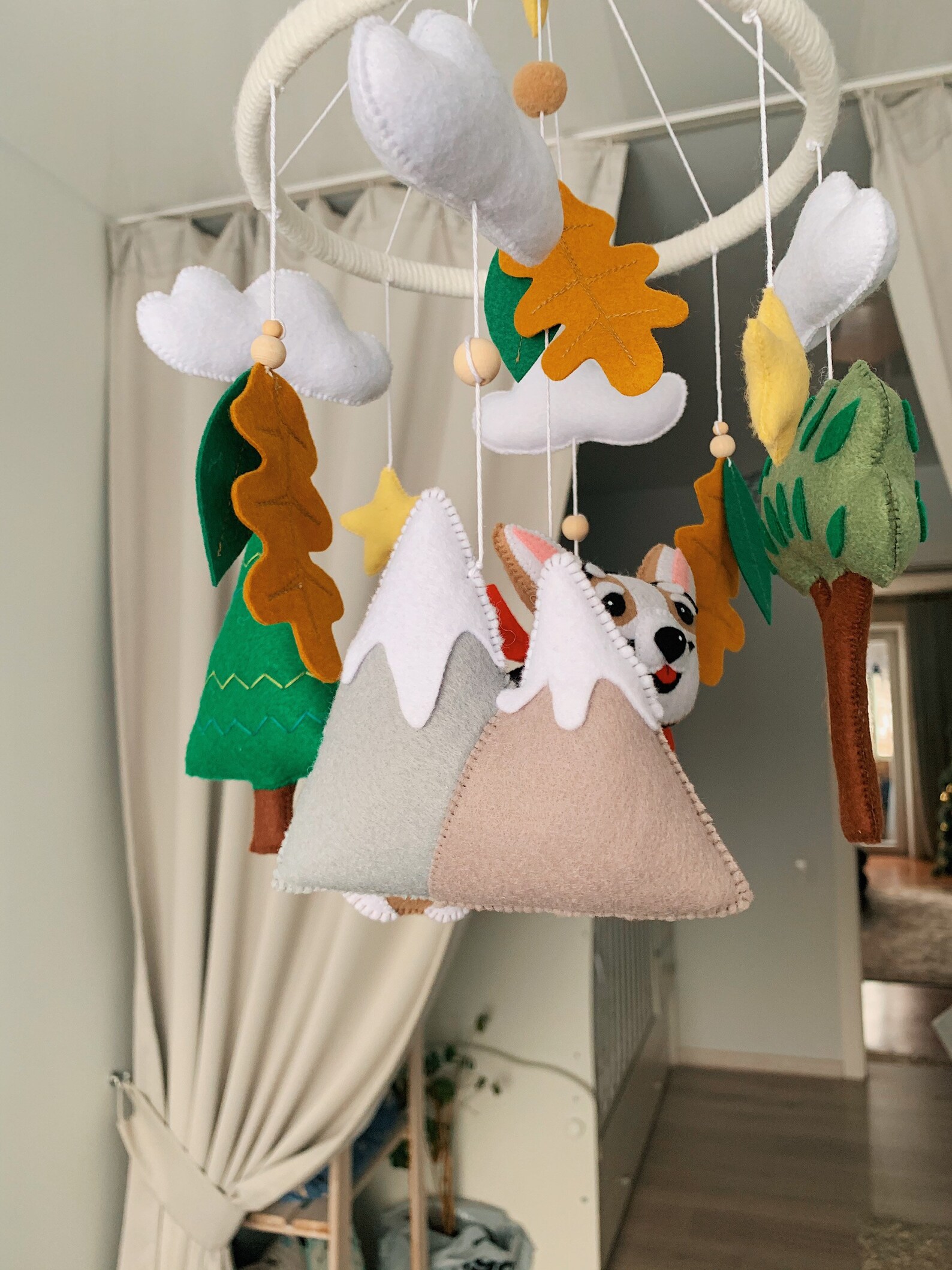 Dog Mobile/baby Mobili With Corgi/dog Mobile/baby Crib - Etsy