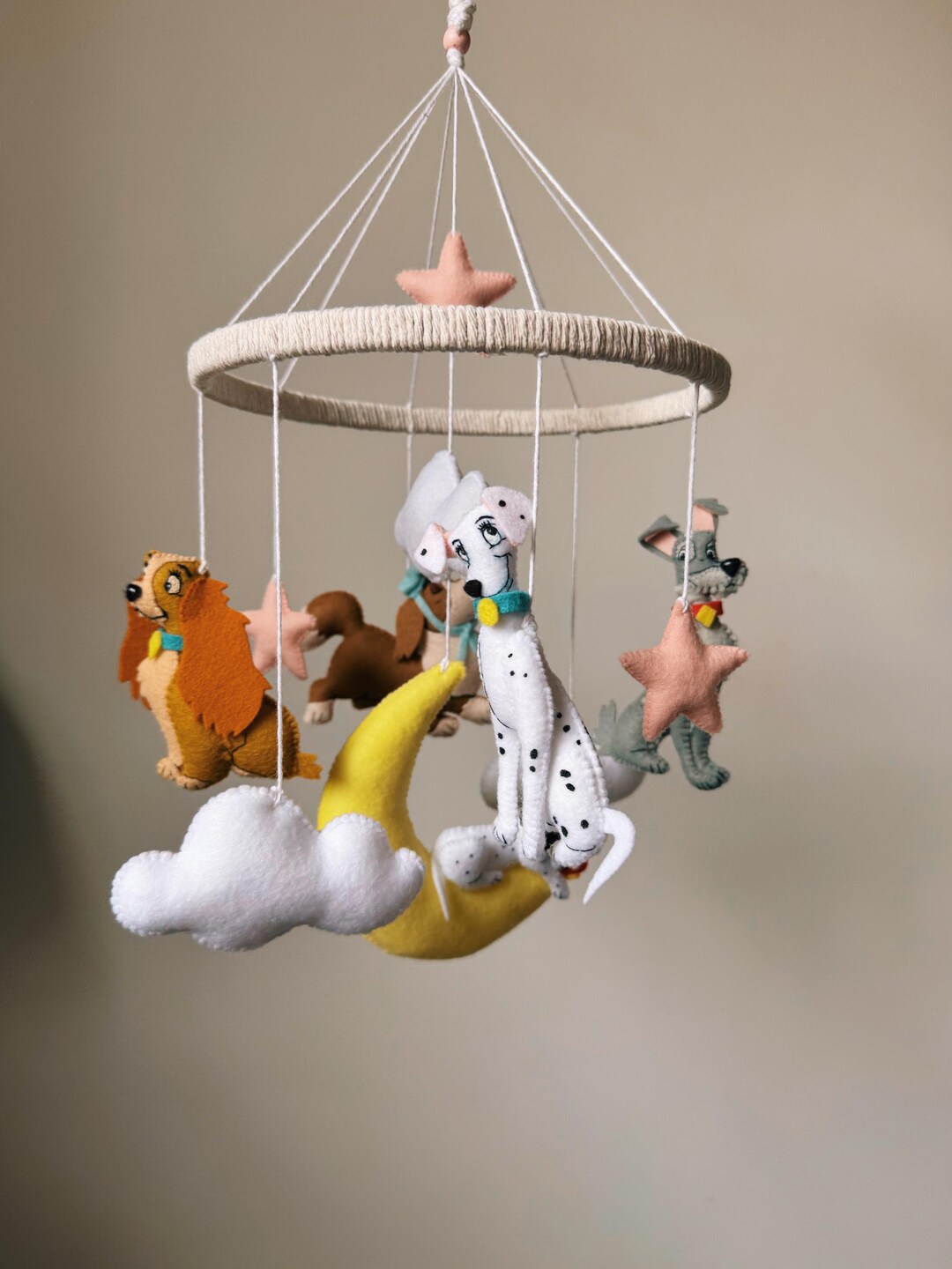 Baby Mobile Dogs Nursery Decor Cartoon Themed Lady and the Tramp Baby ...
