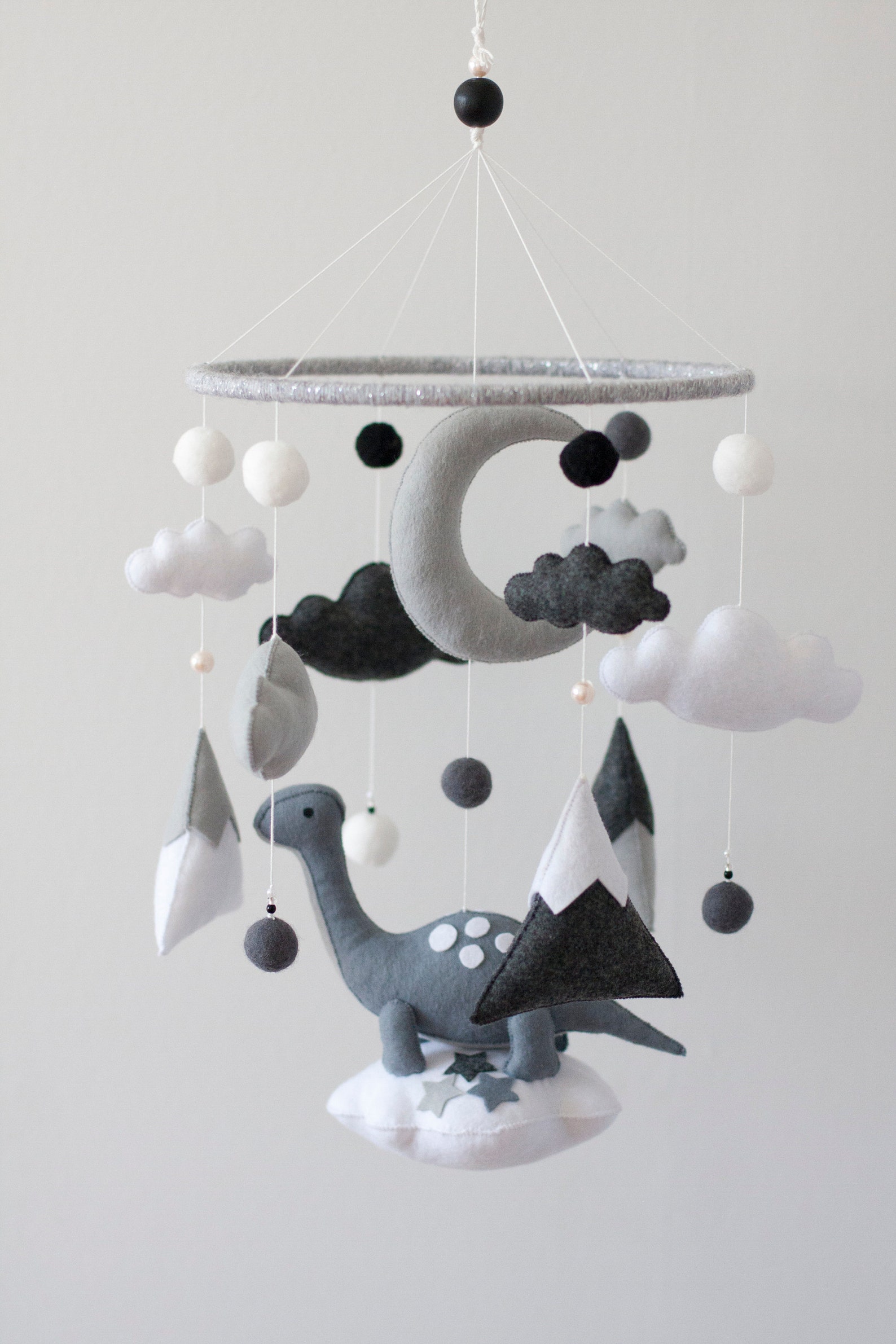 Dinosaur Mobile/crib Mobile/dinosaur on a Cloud for | Etsy