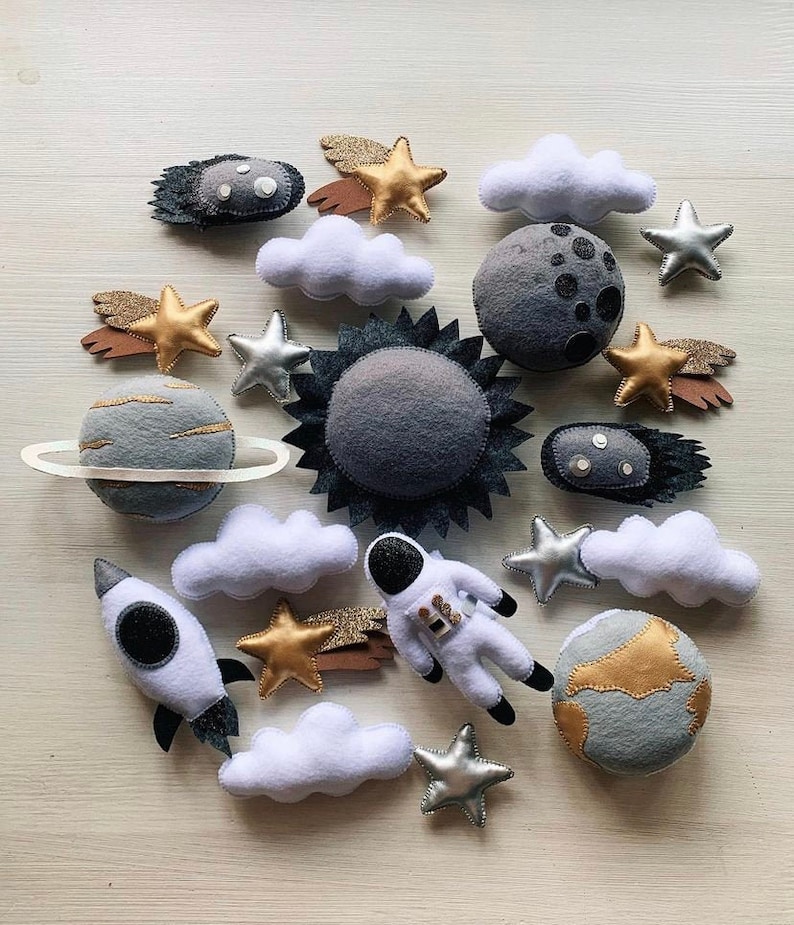 Solar System Garland/ Space Theme Bedroom and Nursery Decor/ - Etsy