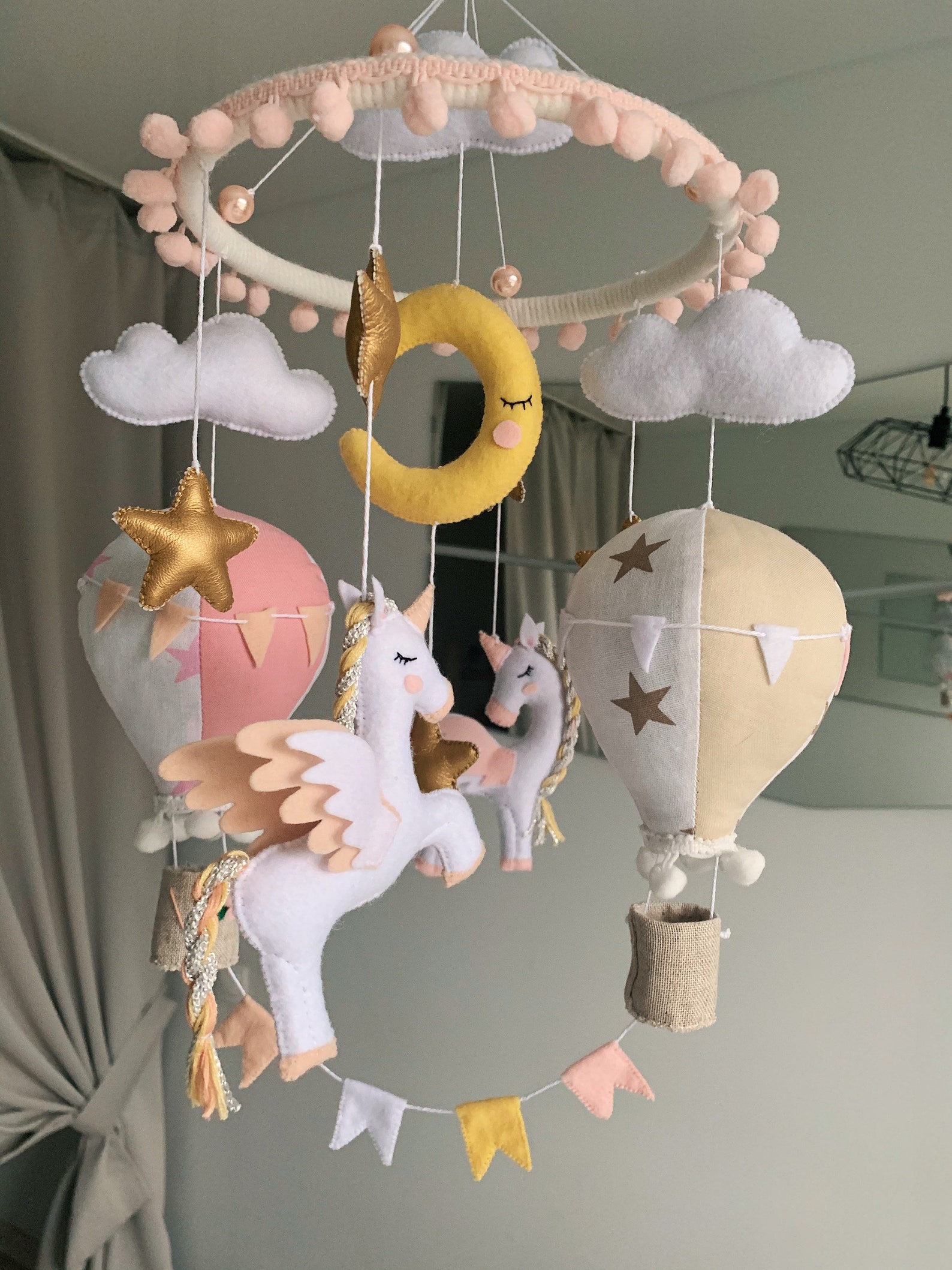 Mobile Fabulous Unicorns / Mobile / Mobile in Nursery/ | Etsy