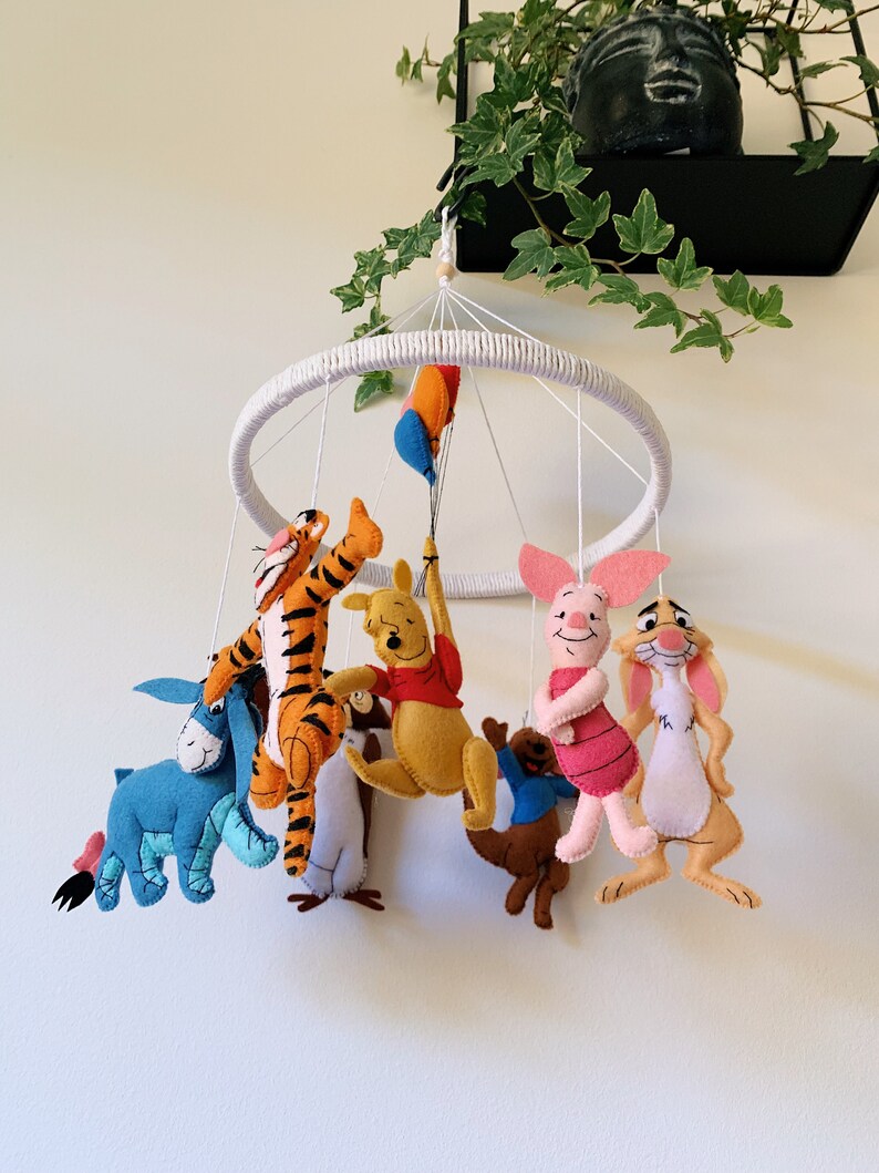 Baby Mobile Winnie the Pooh Tigger Eeyore Rabbit Roo Piglet - Etsy