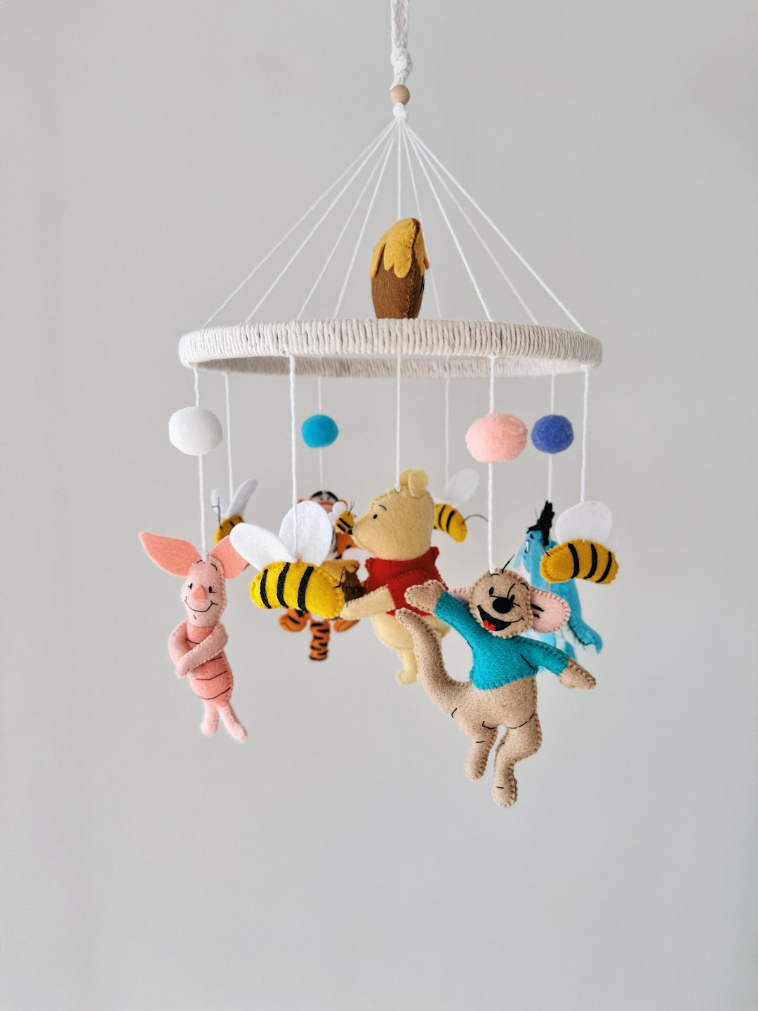 Baby Mobile Winnie the Pooh Tigger Eeyore Roo Piglet Crib Mobile ...