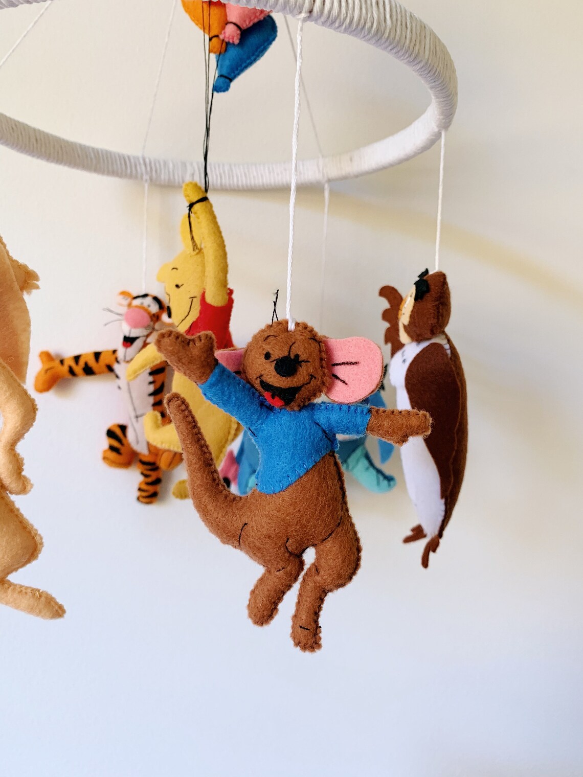 Baby Mobile Winnie the Pooh Tigger Eeyore Rabbit Roo Piglet - Etsy