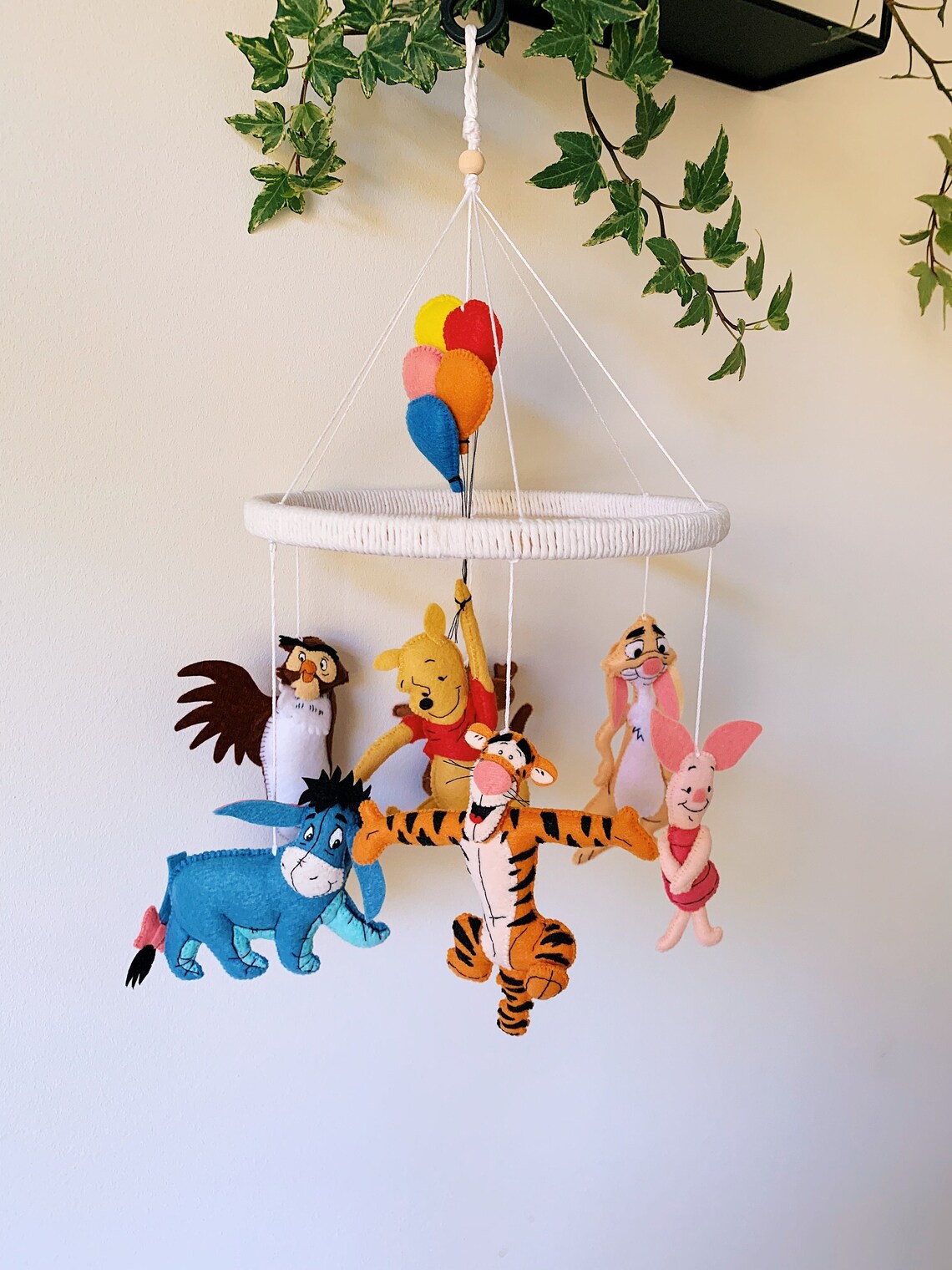 Baby Mobile Winnie the Pooh Tigger Eeyore Rabbit Roo Piglet - Etsy