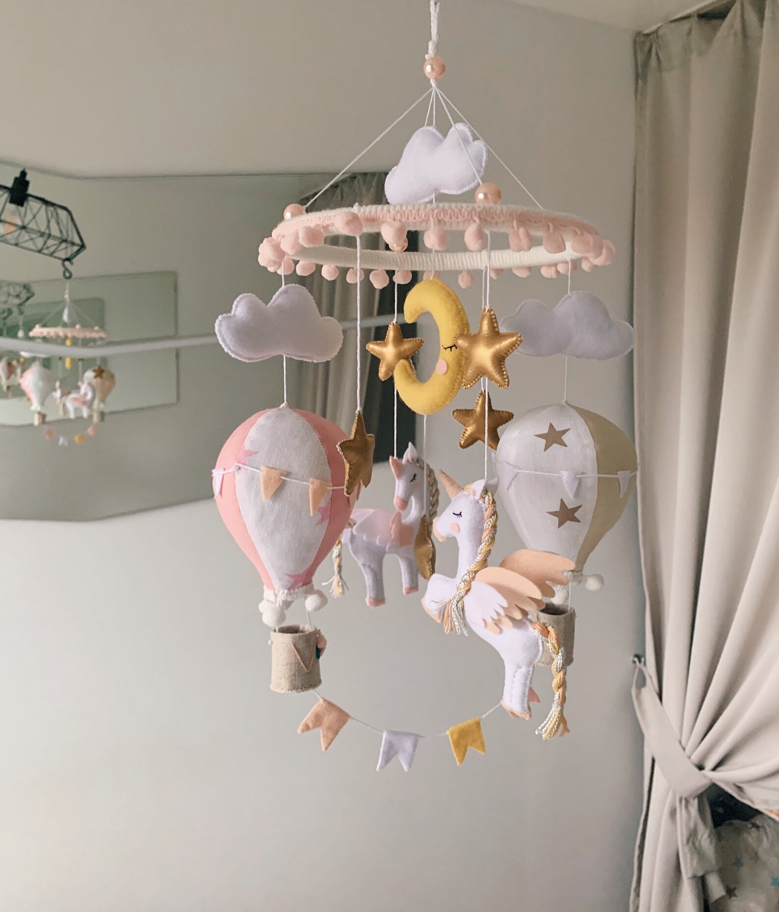 Mobile Fabulous Unicorns / Mobile / Mobile in Nursery/ | Etsy
