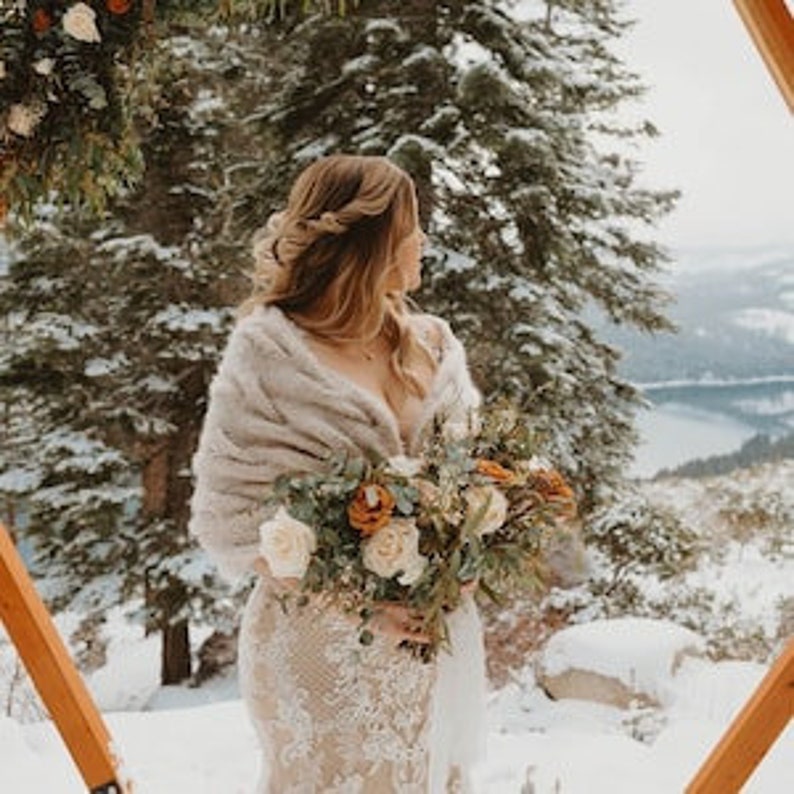 Handmade Mohair Bridal Bolero: Camel Wedding Shawl - Etsy