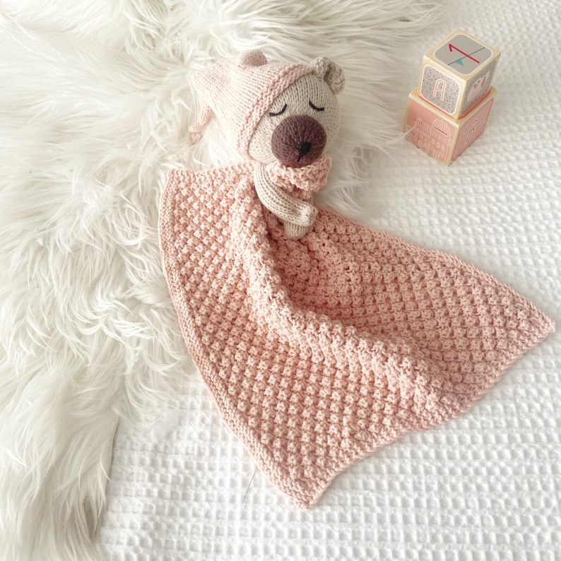 KNITTING BABY LOVEY. Knitted Texture Blanket. Comforter Pattern. Knit ...