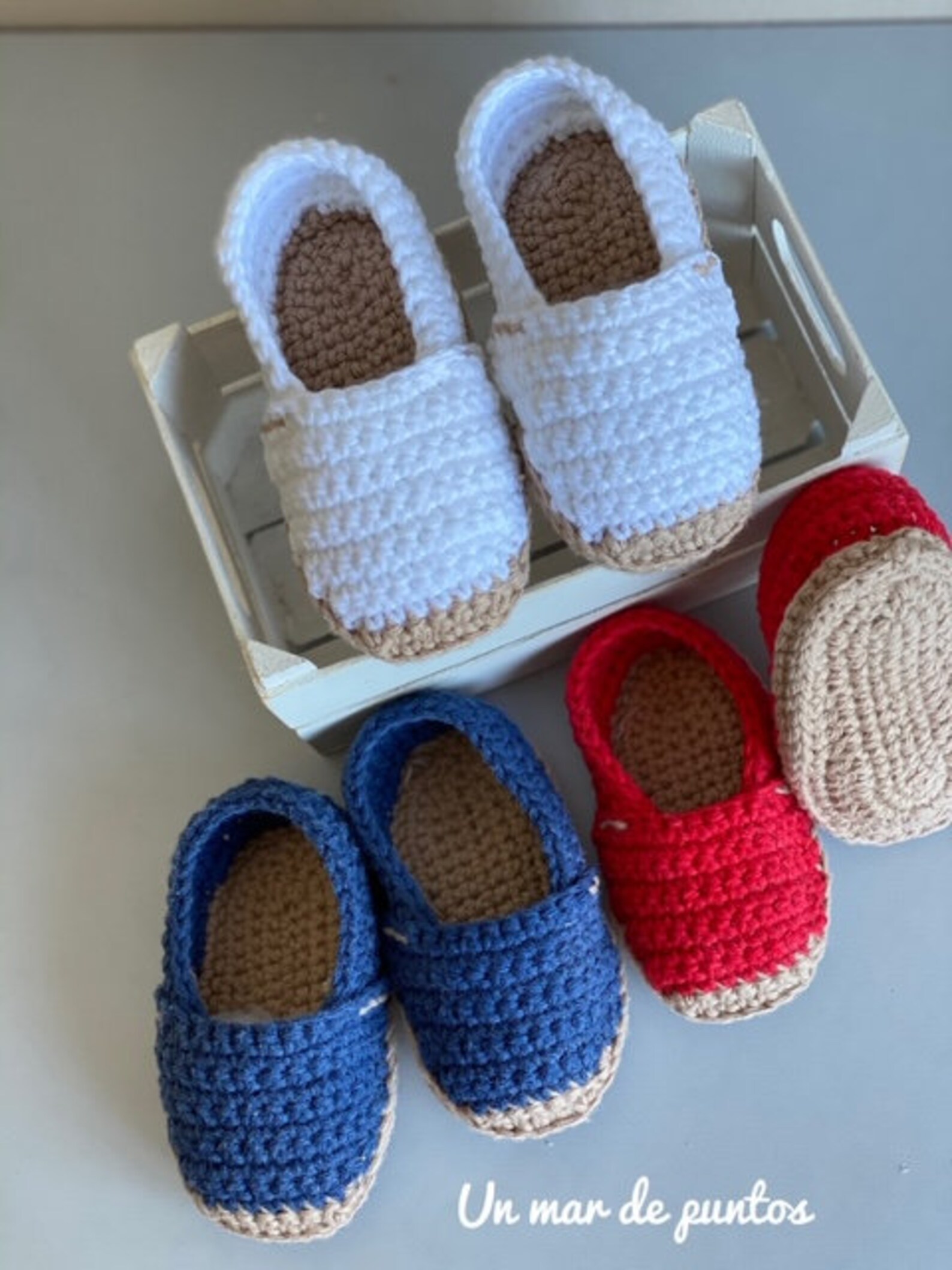 ESPADRILLES Pattern Crochet, in Spanish, English, French and Portuguese ...