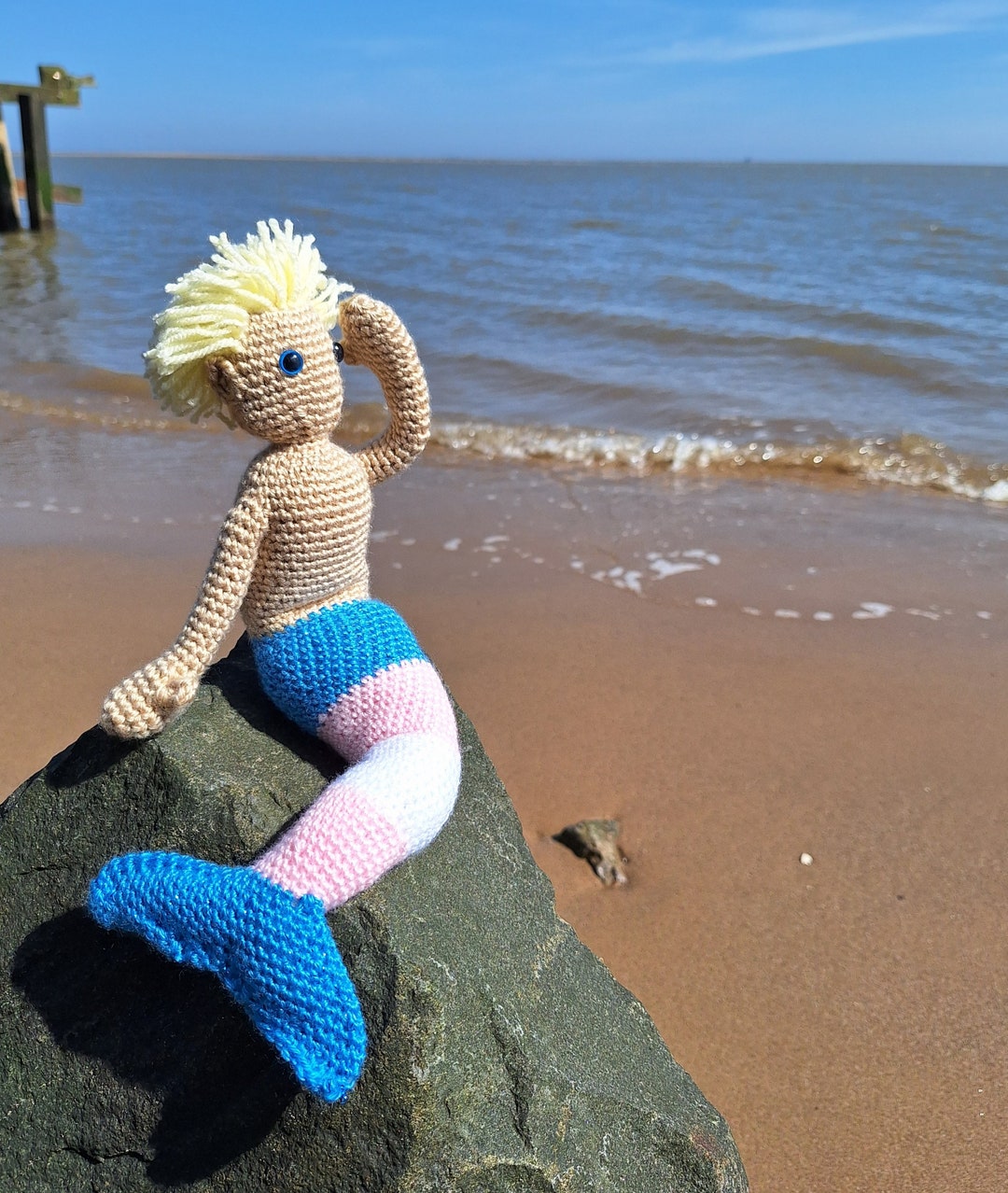 Queer as Merfolk Transgender Flag Merman - Etsy