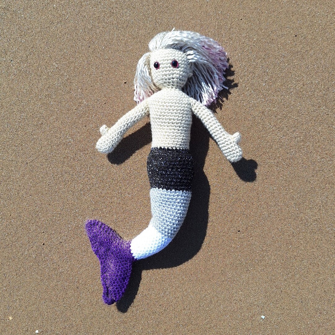 Queer as Merfolk - Asexual Flag Merman - Etsy