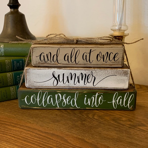 Summer Block Sign - Etsy