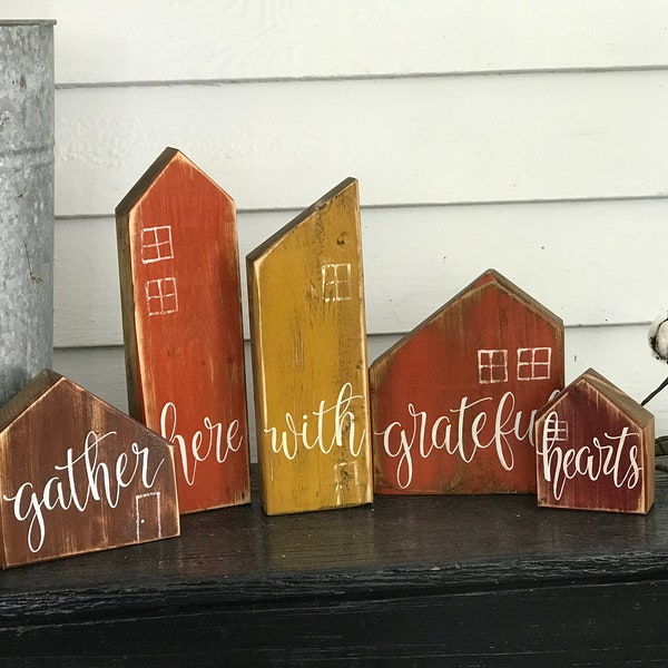 Wooden Fall House - Etsy