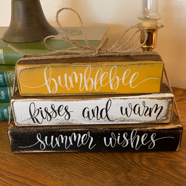 Summer Block Sign - Etsy