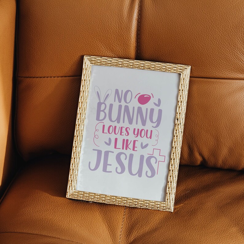 No Bunny Loves You Me Us Like Jesus Svg, Happy Easter Day, Christian ...