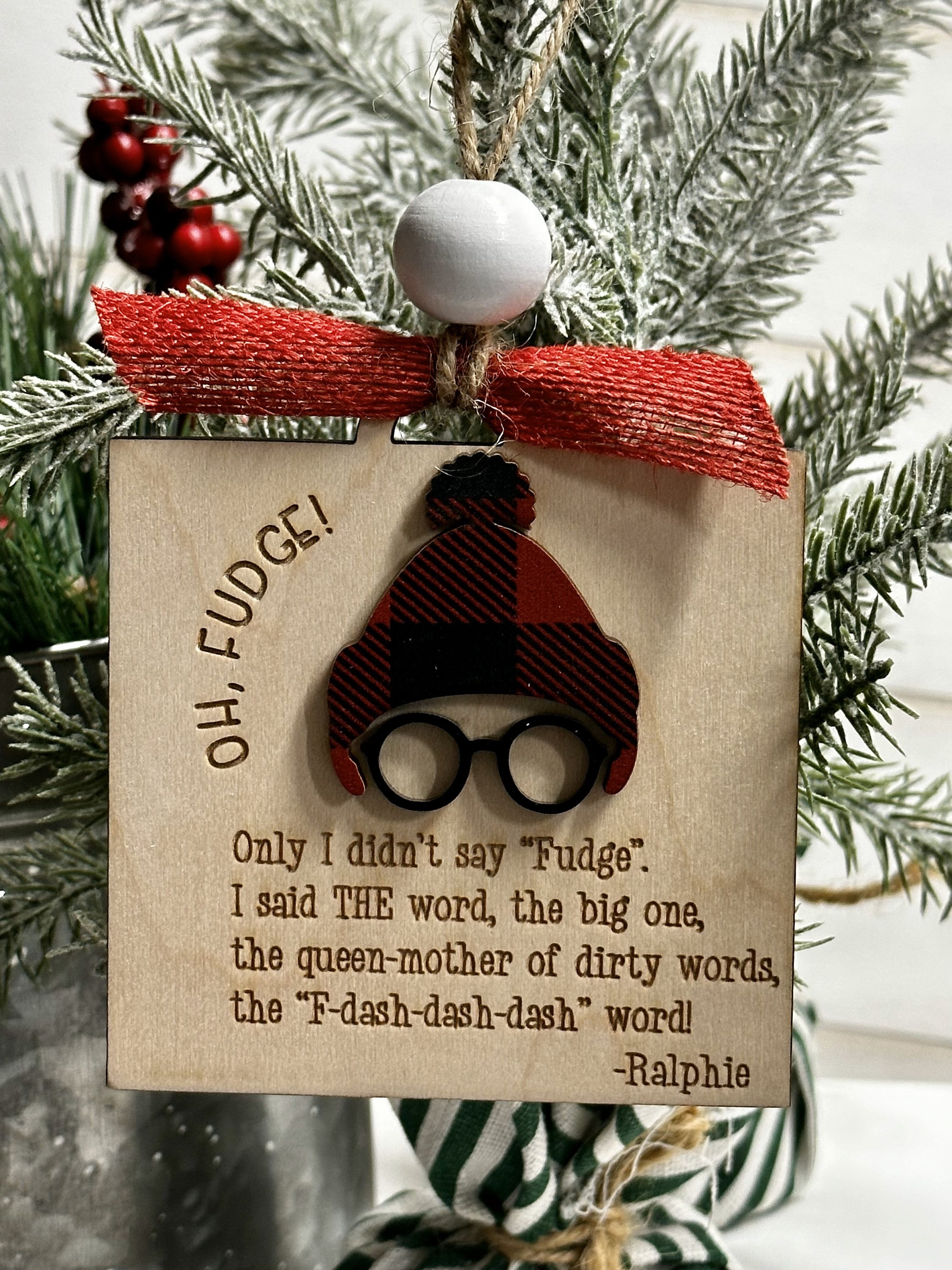 Oh, Fudge Christmas/shoot Your Eye Out Christmas Ornament - Etsy