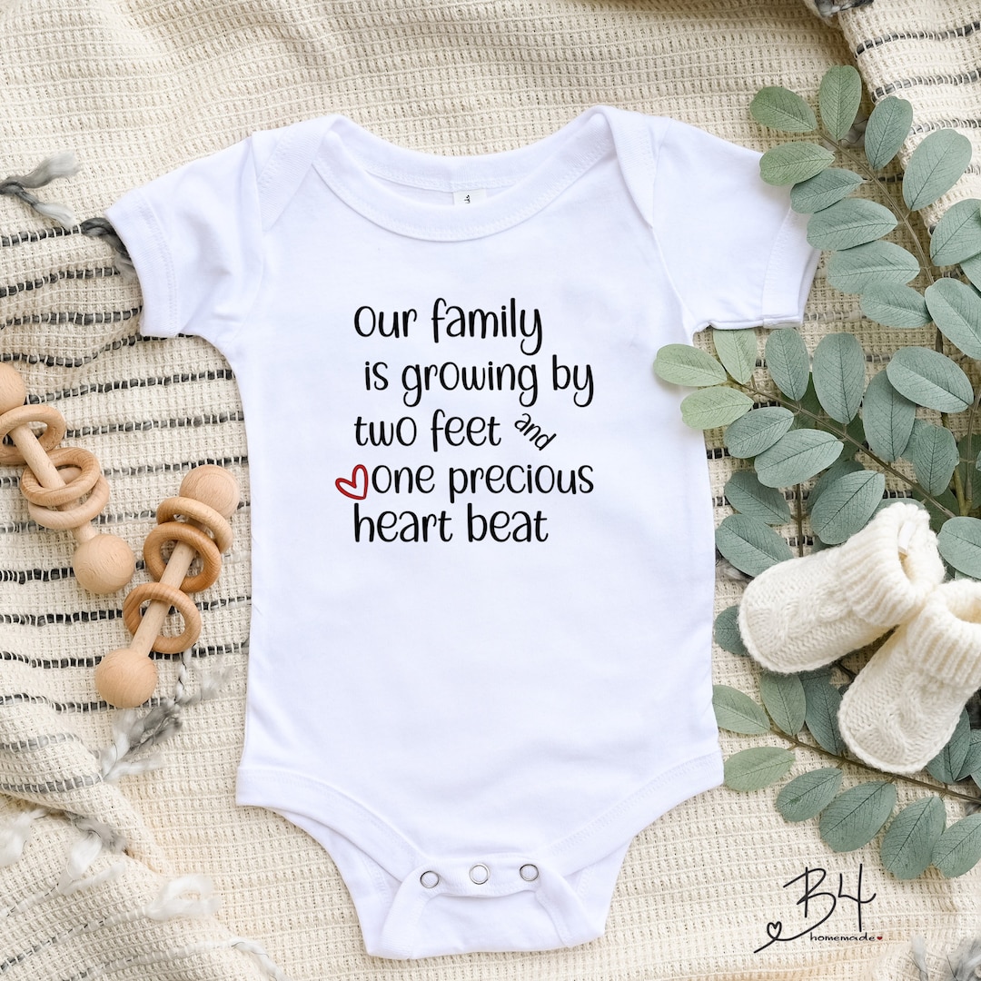 Our Family is Growing Baby Announcement Onesie / Pregnancy Announcement ...