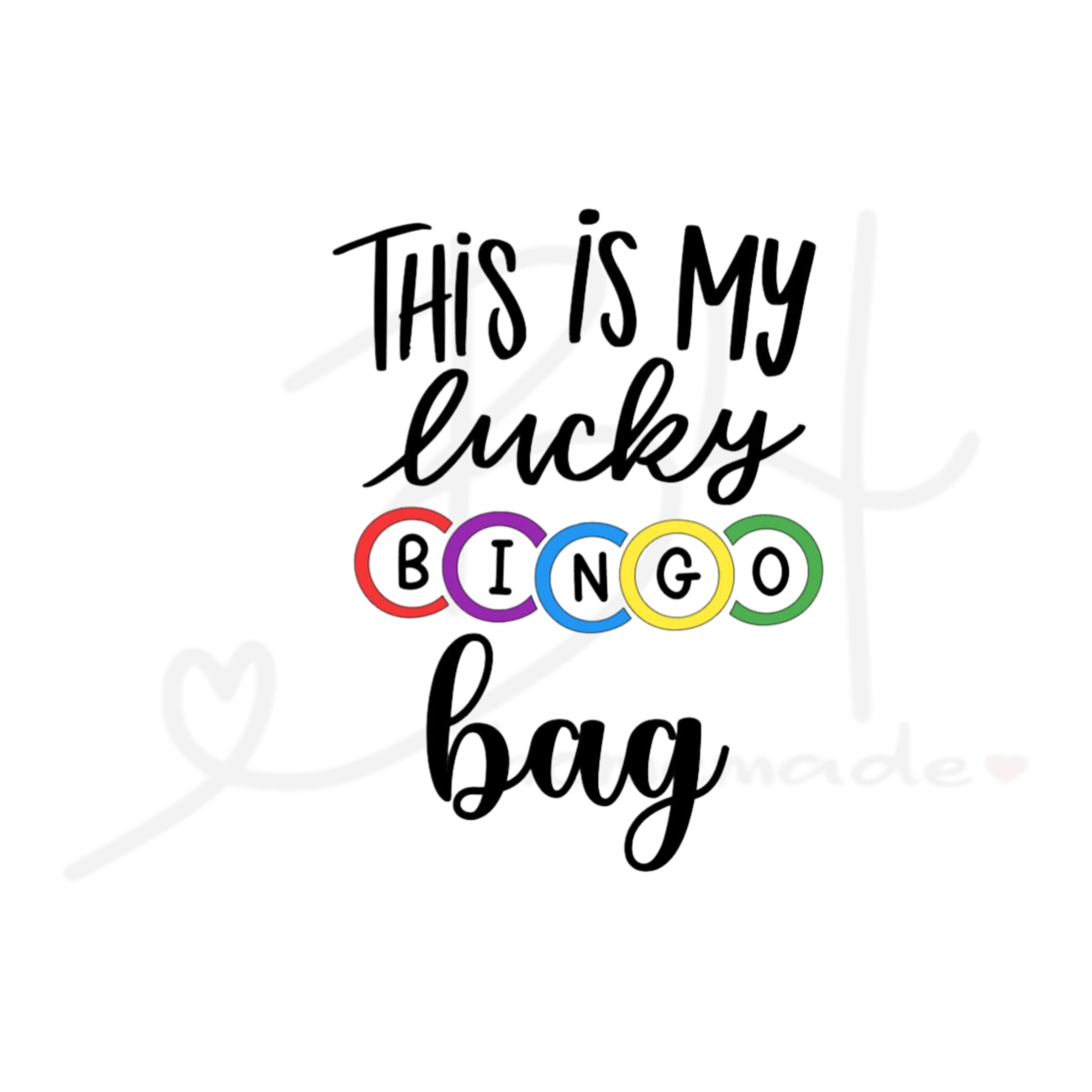 My Lucky Bingo Bag/tote Bag - Etsy