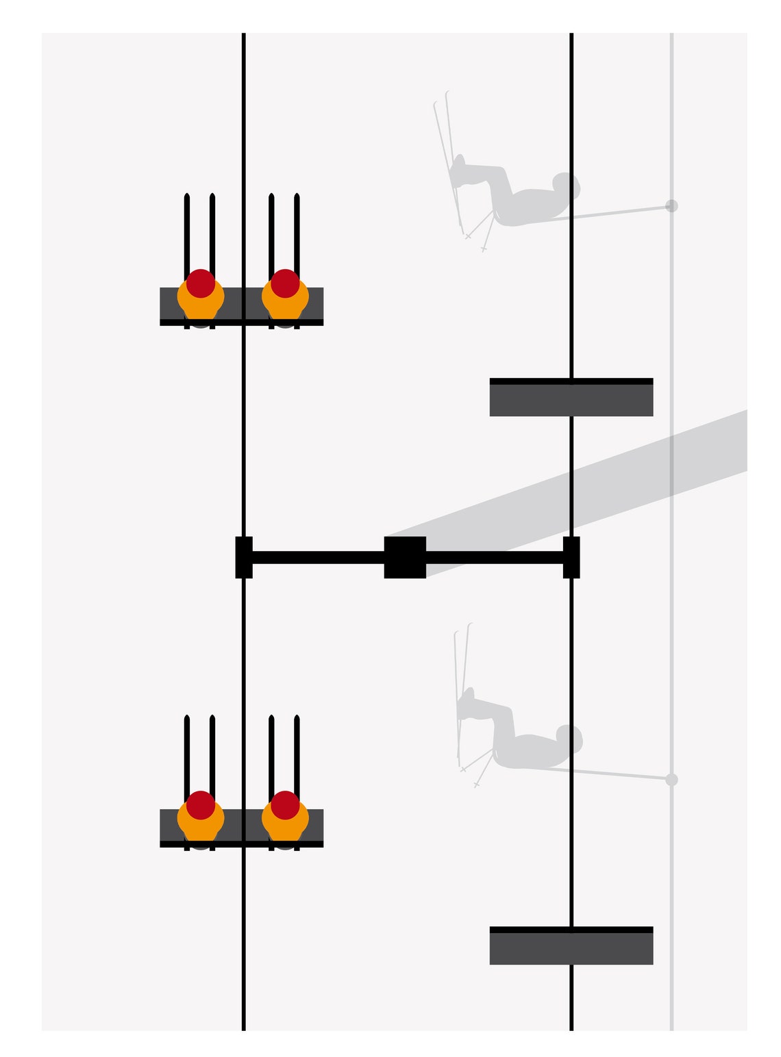 Skiing Poster Set Ski Lift Art Poster Winter Panorama - Etsy Canada