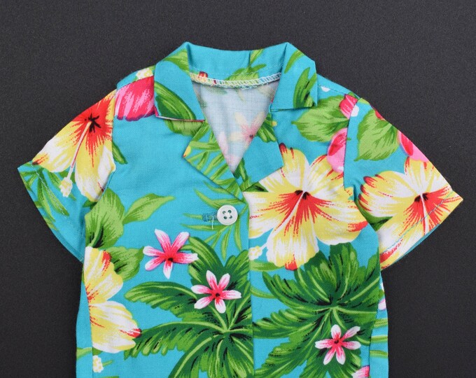 Aloha Shirt Pants SET ver.skyblue | Etsy