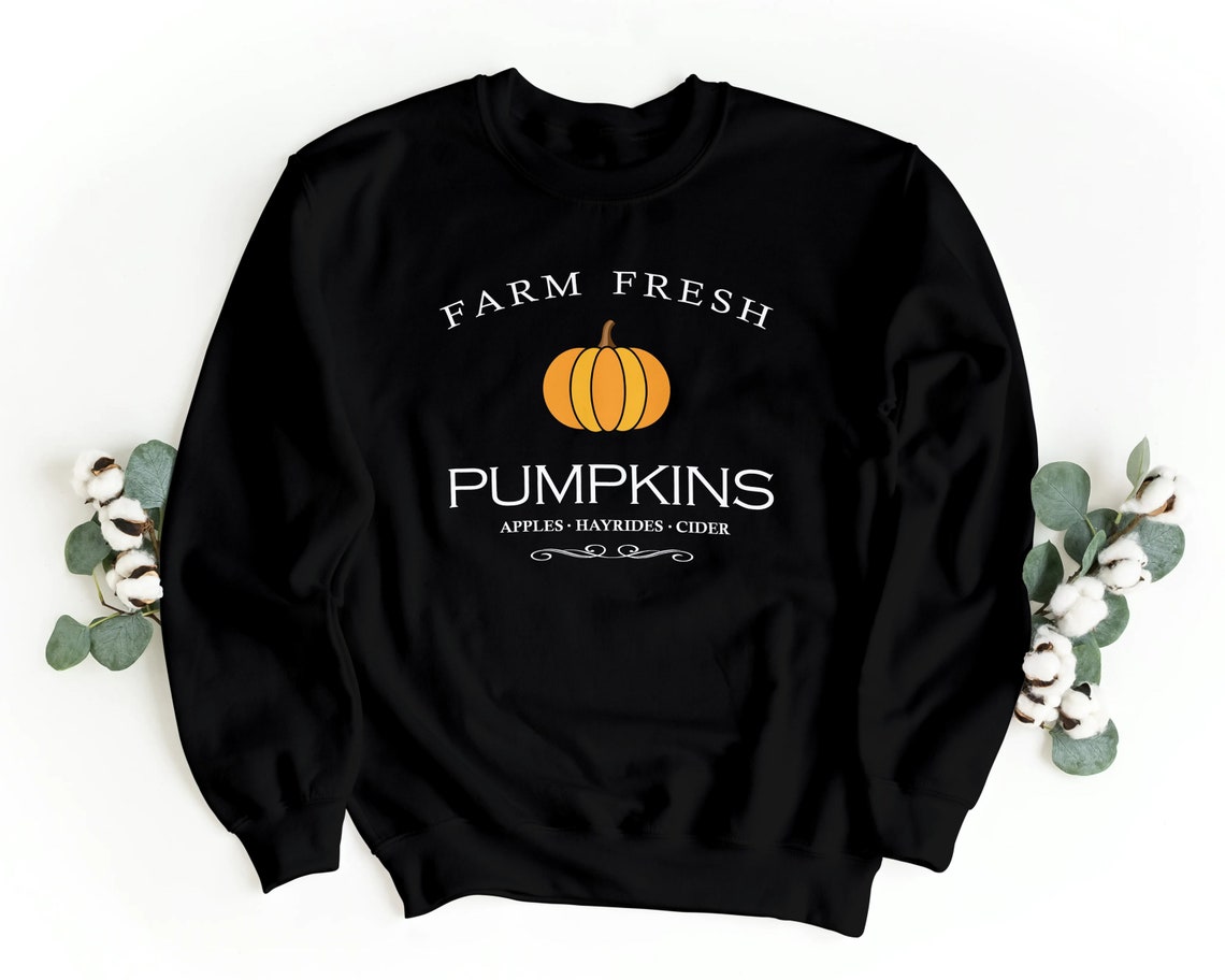 Autumn Sweatshirt Fall Sweatshirt Women Pumpkin Sweatshirt - Etsy