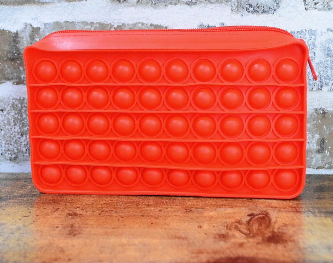 Pop It Fidget Toy Red Pencil Cases - Etsy