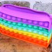 Pop It Fidget Toy Rainbow Pencil Cases - Etsy
