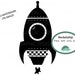 Rocket Ship Svg, DXF Spaceship, Rocketship Space Clipart Silhouette ...