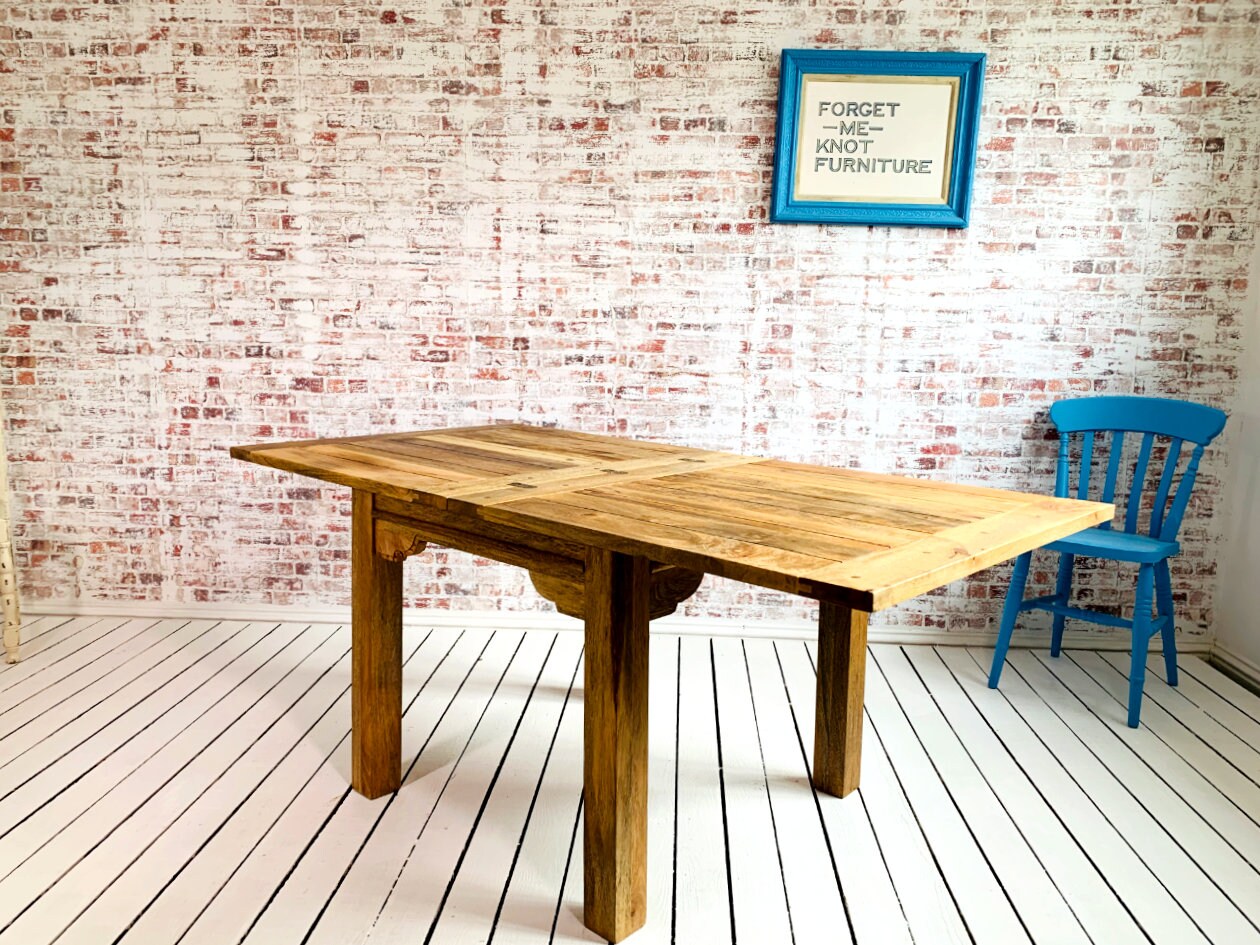 Modern Rustic Extending Farmhouse Dining Table Seat 8 People ...