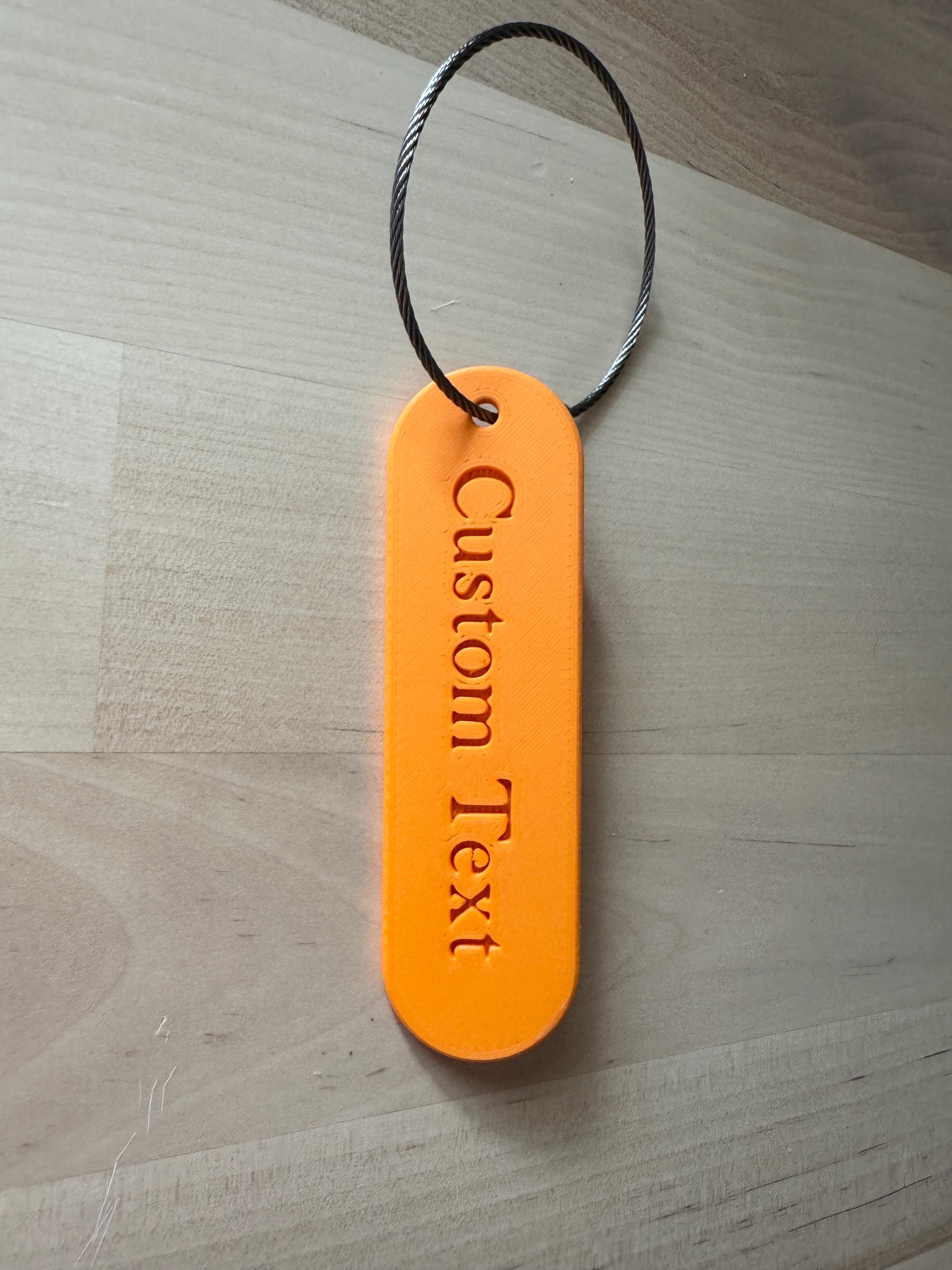 Colourful Custom Name Tag Keychain - Etsy