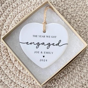 First Christmas Engagement Bauble, Newly Engaged Keepsake Gift, the ...