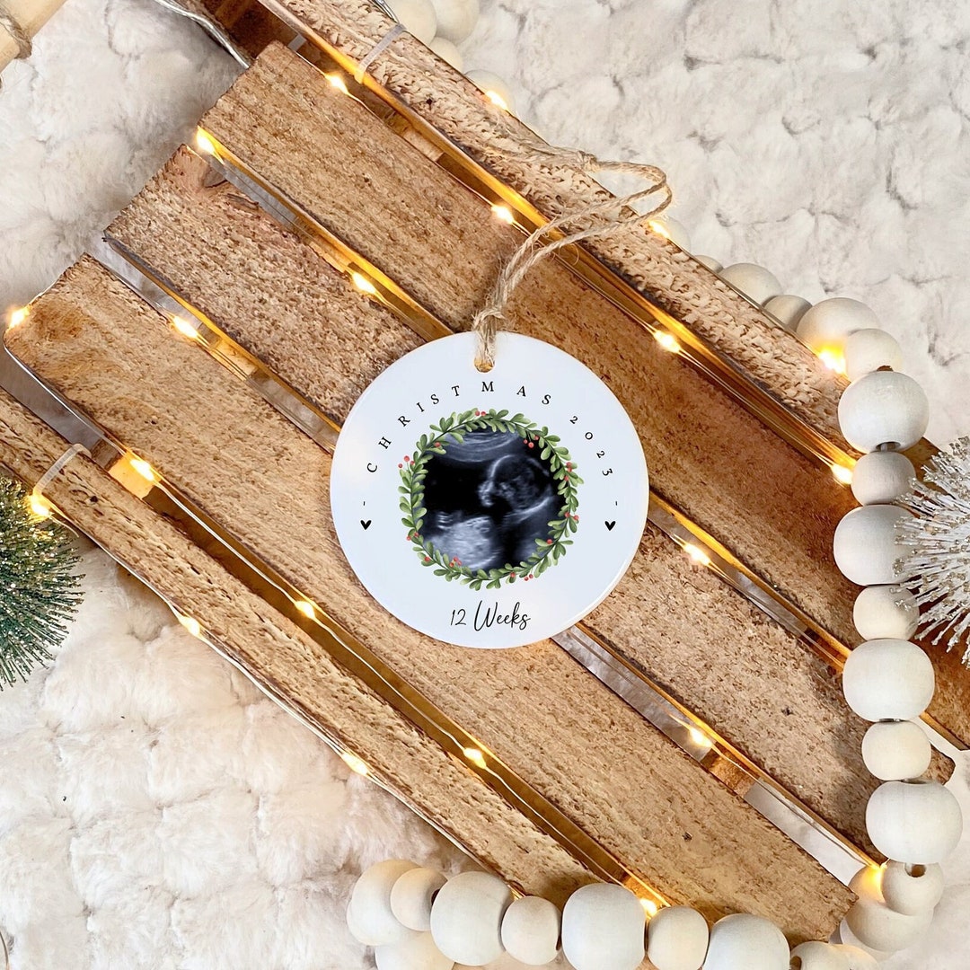 Baby Scan Bumps First Christmas 2024 | Personalised Christmas Ornament ...