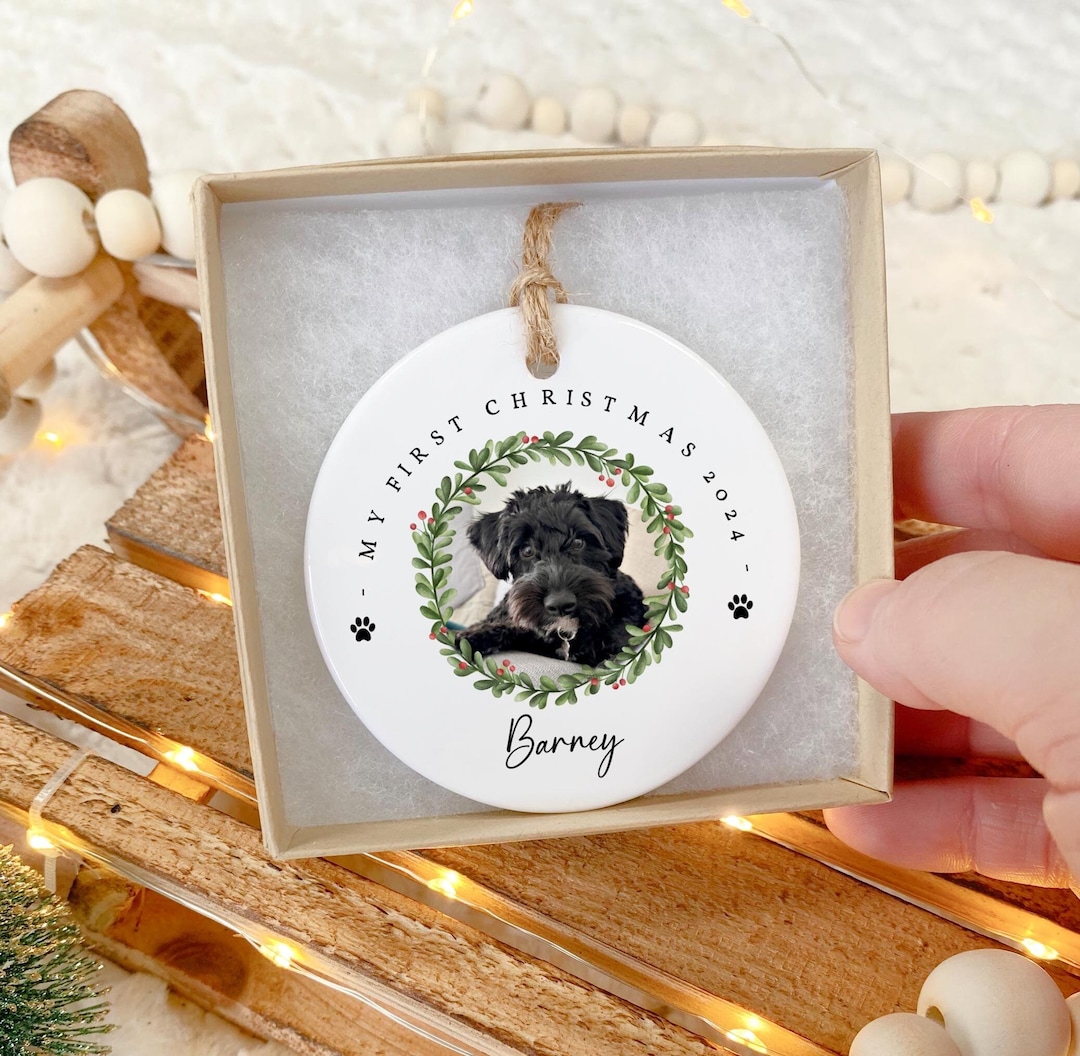 Personalised Dogs First Christmas Bauble, Personalised Christmas Pet ...