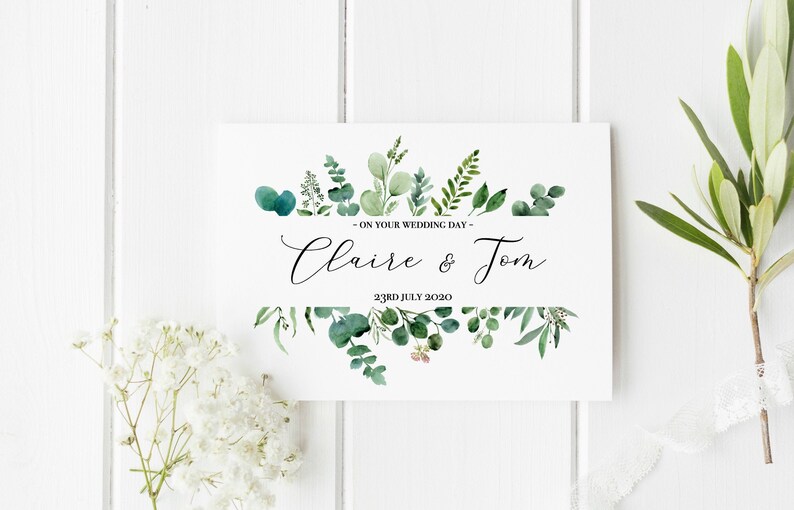 Personalised Wedding Card Newly Married Couple Greeting Card - Etsy