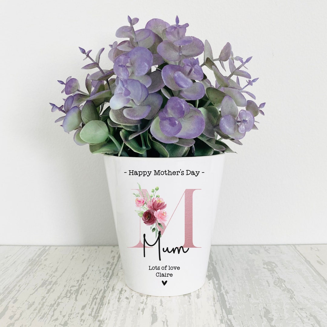 Personalised Mother's Day Flower Pot Mother's Day Plant Pot Mum Vase ...