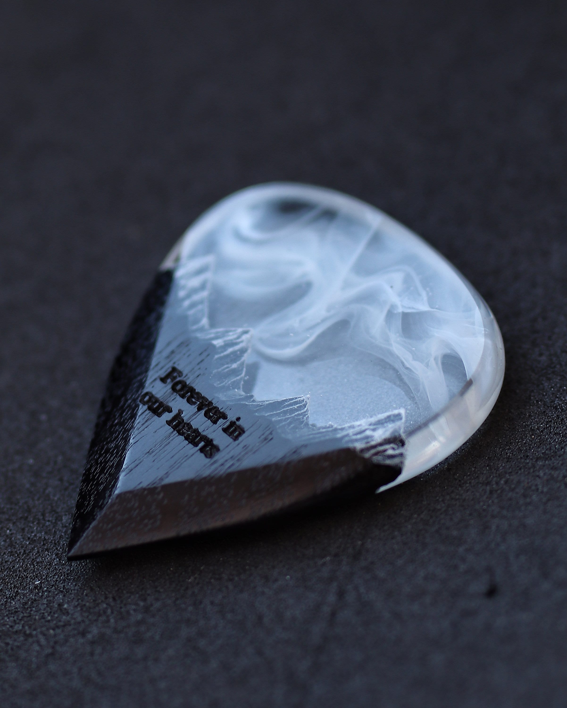 Wood Resin Guitar Pick Glow in the Dark Best Musician Gift - Etsy