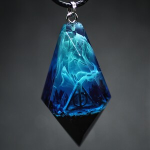 Wizard Styles Necklace Wizard Pendant Wood Resin Pendant Aurora ...